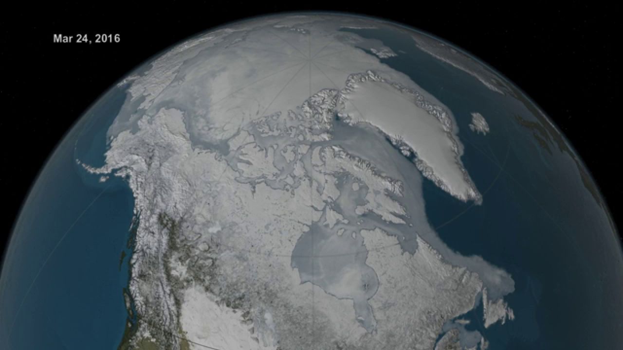La capa de hielo invernal del Ártico se reduce al mínimo histórico ...